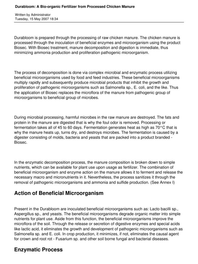 Durabloom 88 | Download Free PDF | Manure | Fertilizer