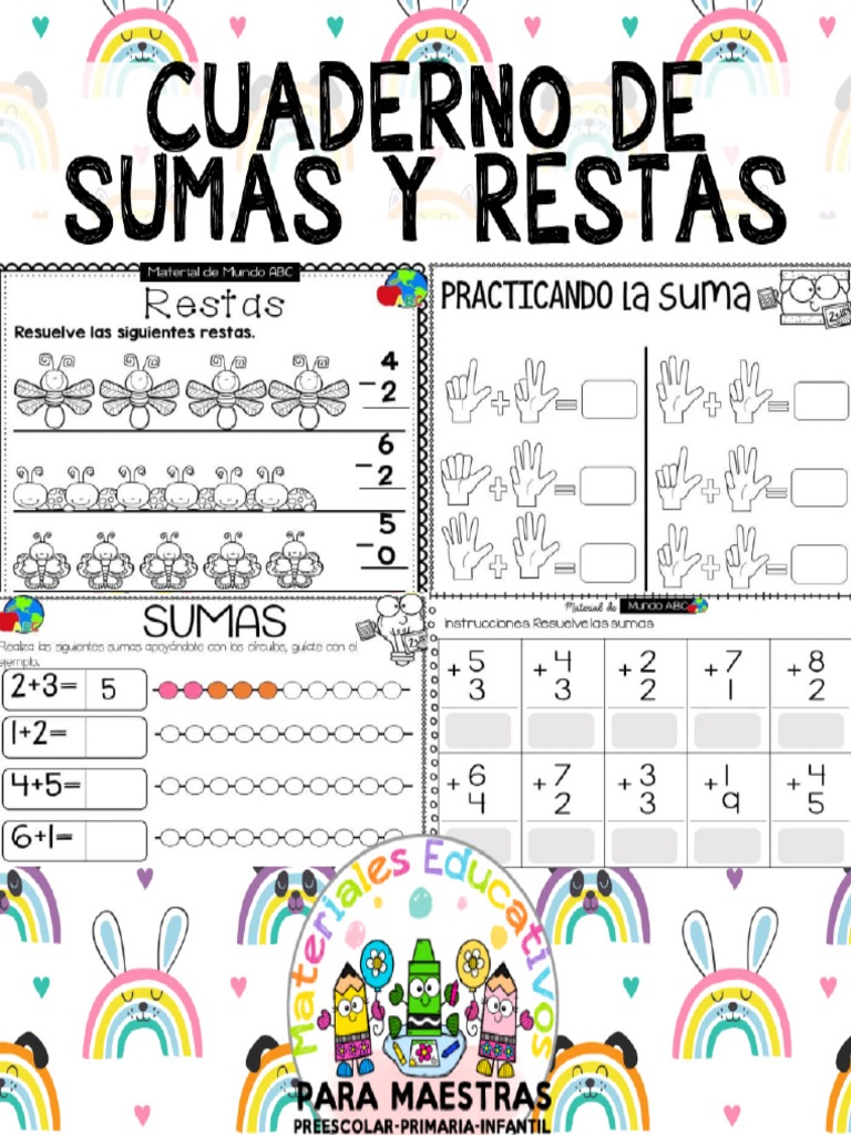 Cuadernillo para Practicar Sumas y Restas Recopilado Por Materiales | PDF