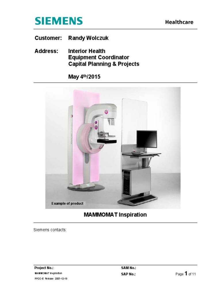 3021_Mammography_Siemens_planning_guide | PDF | Computer Network ...