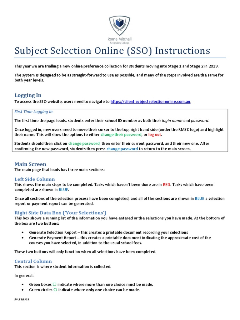 2 SSO Instructions | Download Free PDF | Login | Password