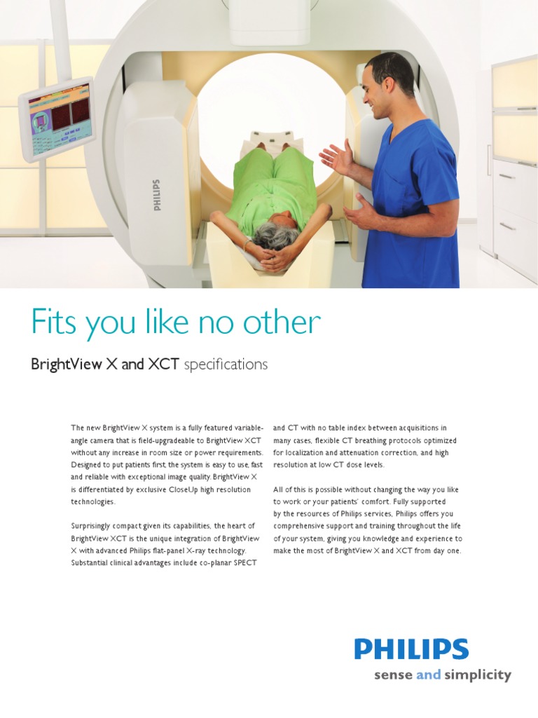 BrightView X and XCT Technical Specifications Data Sheet | PDF | Ct Scan | Imaging