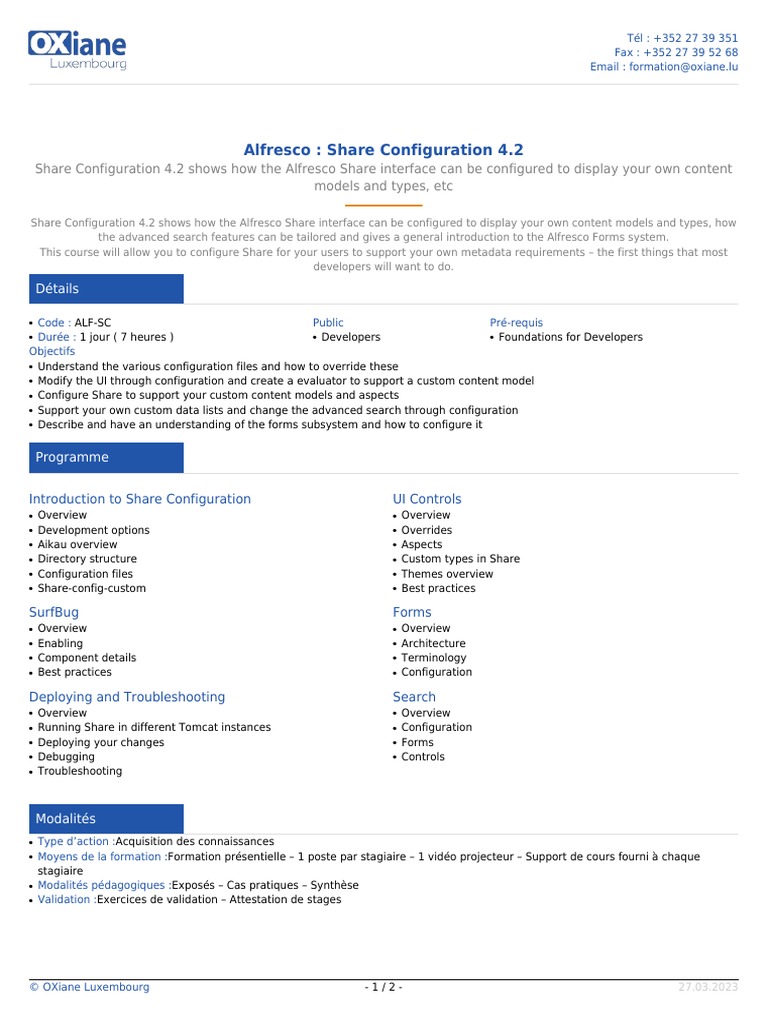 Alfresco Share Configuration 4 2 Pdf Computer Architecture System Software 
