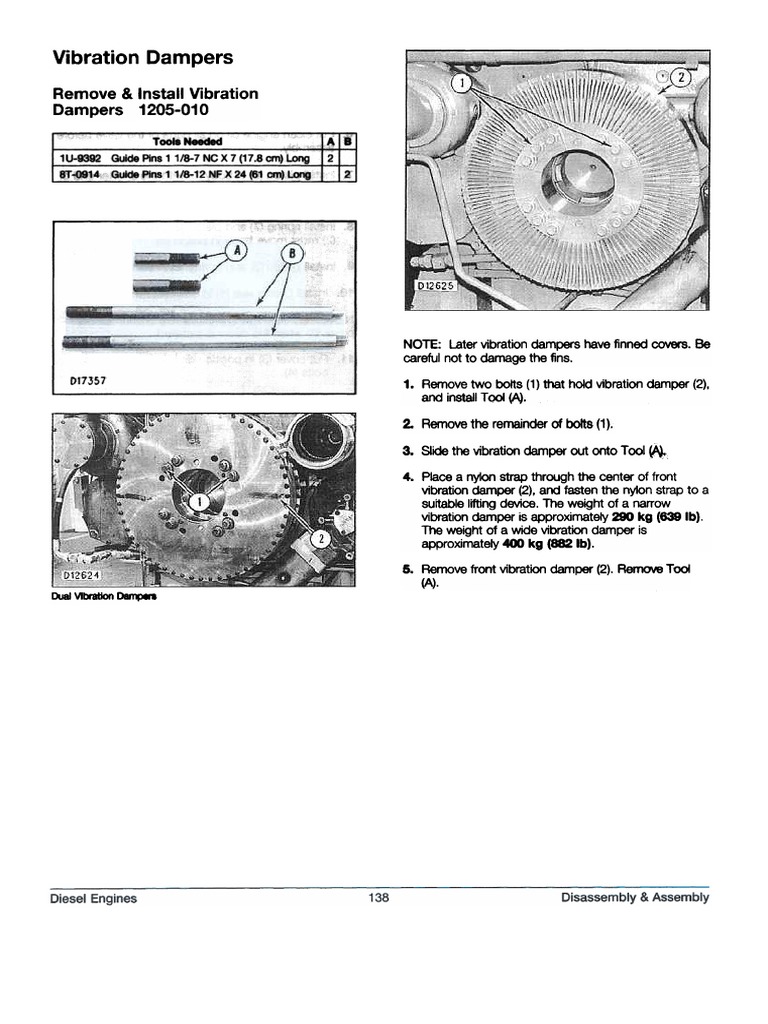 Dampers Del y Post | PDF | Screw | Bearing (Mechanical)