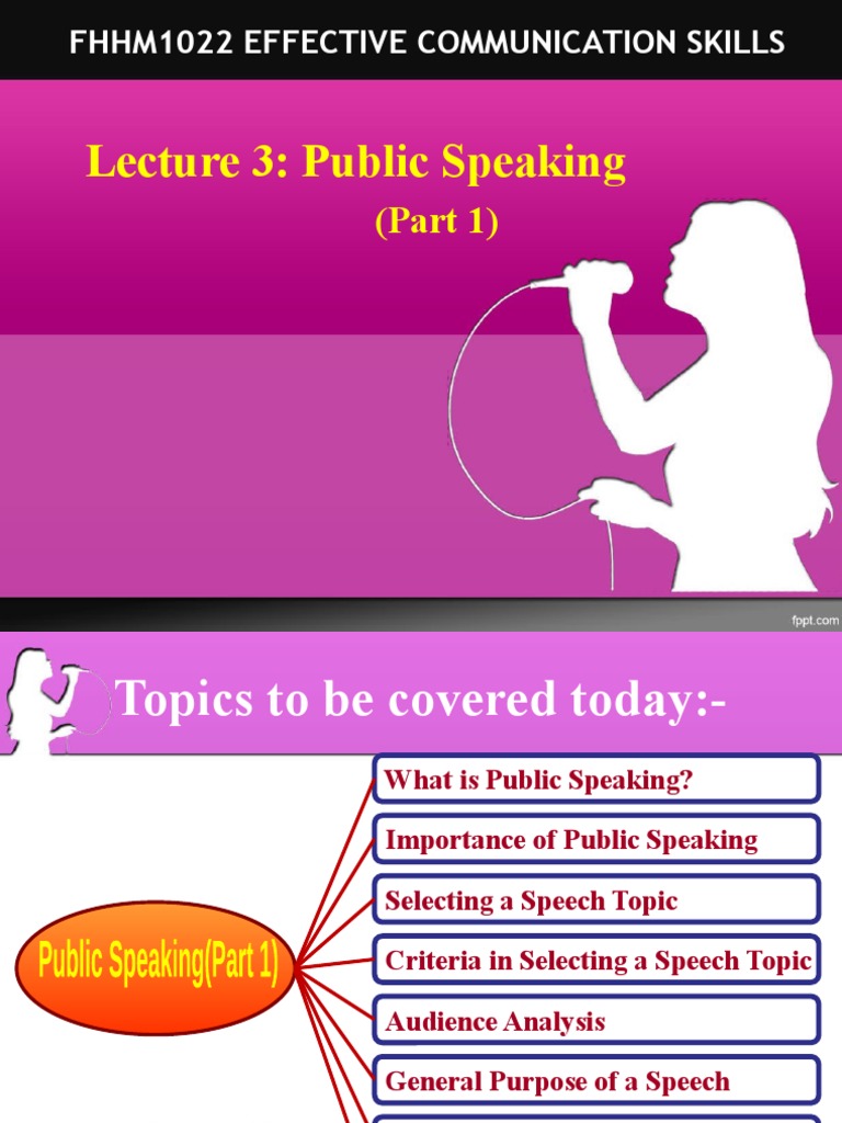 ECS 202301 Lecture 3 | PDF | Public Speaking | Information