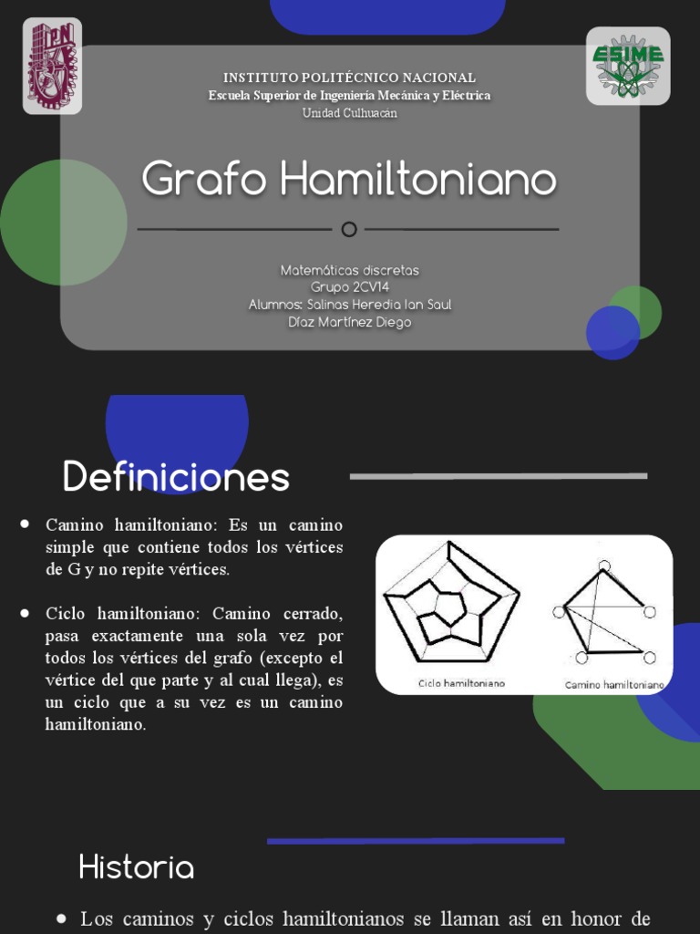 Grafo Hamiltoniano | PDF | Matemáticas | Teoría de la complejidad ...