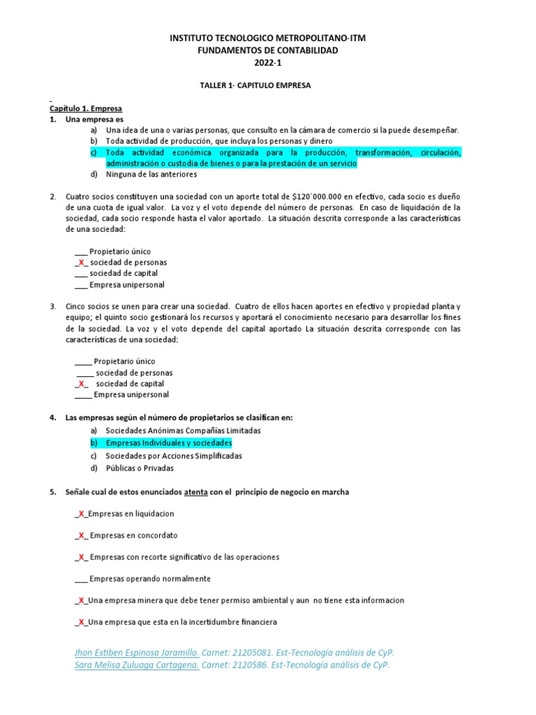 Ejercicios Fundamentos | PDF | Contabilidad | Estado financiero