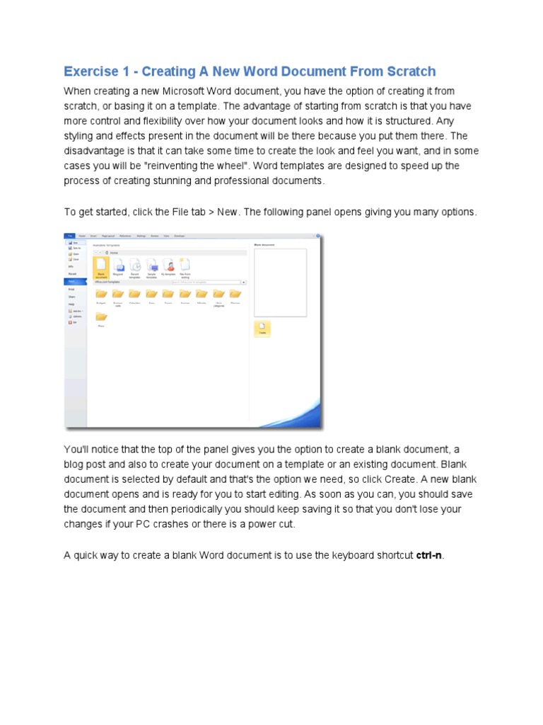Microsoft Word Exercises Microsoft Word Page Layout