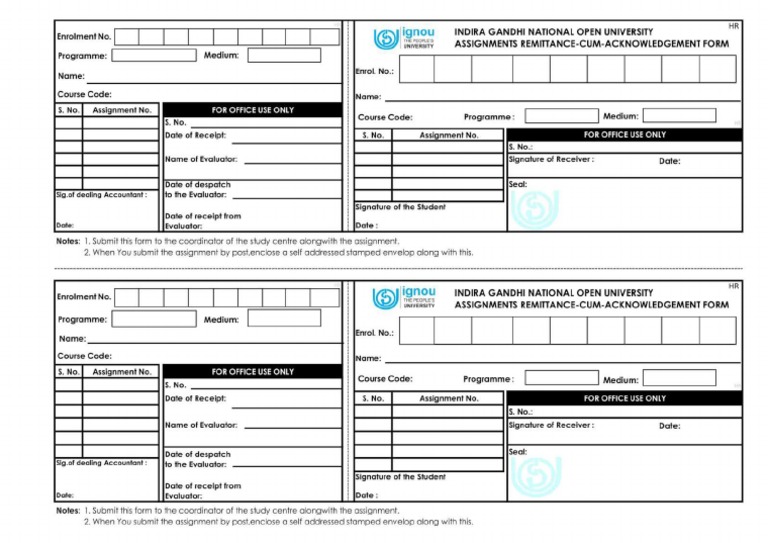 Assignment Slip | PDF