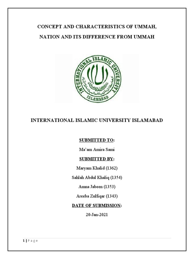 Ummah and Nation-1 | PDF | Ummah | Prophets And Messengers In Islam