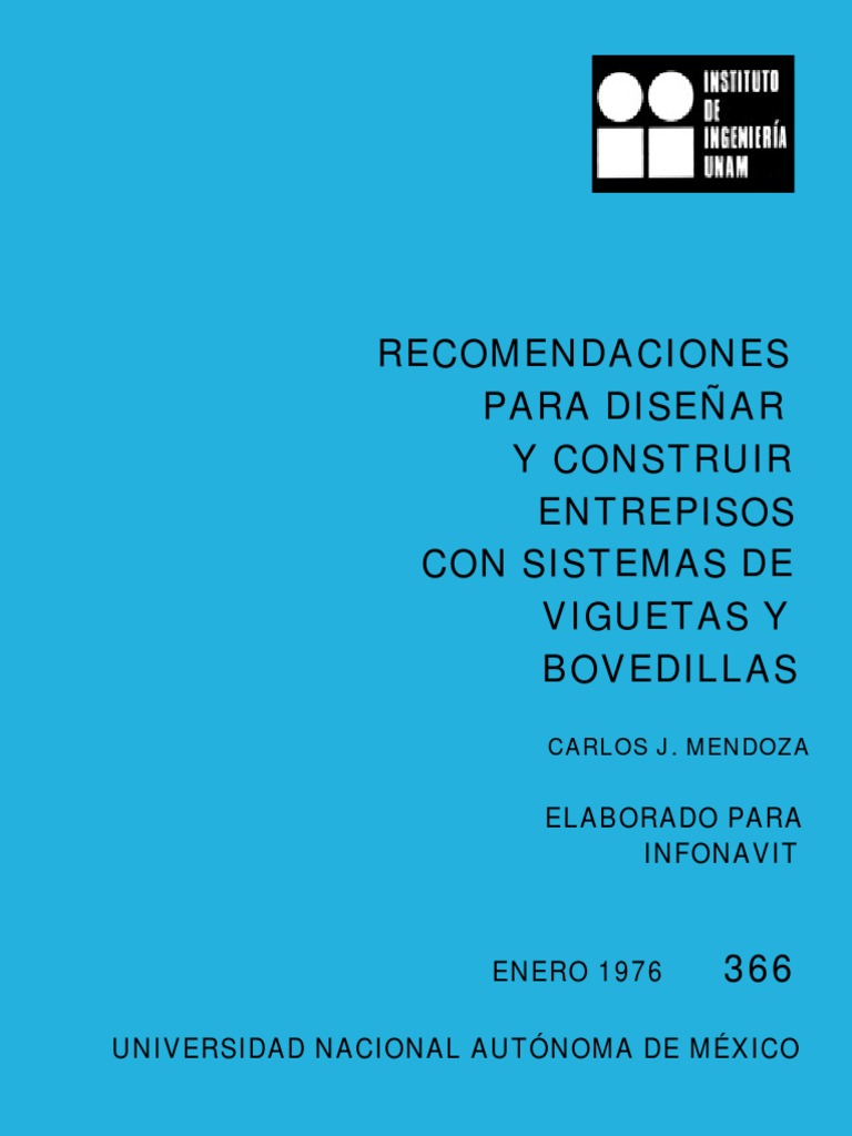 Diseño de Entrepisos Con Vigueta y Bovedilla PDF | PDF