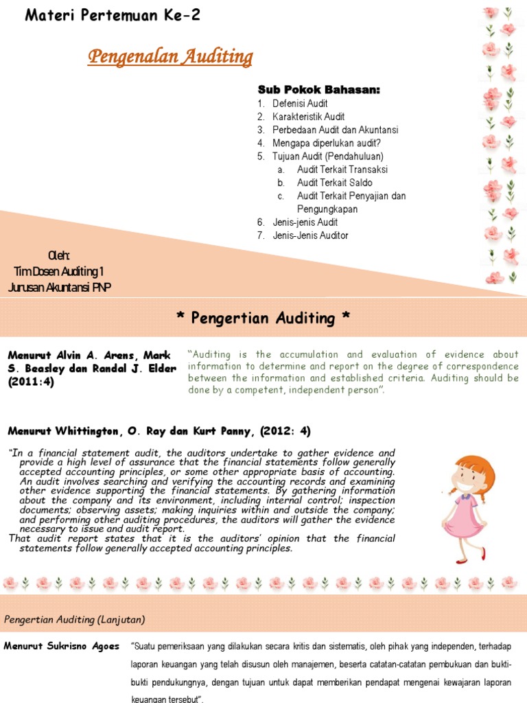 Materi Pertemuan Ke 2 - Pengenalan Auditing | PDF