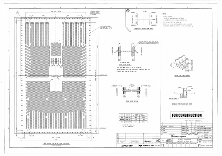 0-WD321-EM131-T0001 - Surface Condenser Tube Sheet of Right Side - Rev ...