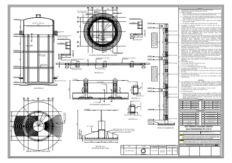 Tank 175KL 12M Blank - 15 Layout1 | PDF | Foundation (Engineering ...