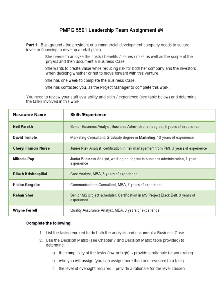 4 Assignment Description Ch 7 8 Pdf Financial Analyst Risk 2531