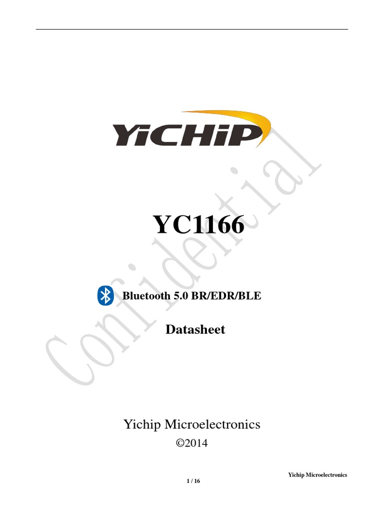 1166 BT Controller | PDF | Bluetooth | Analog To Digital Converter