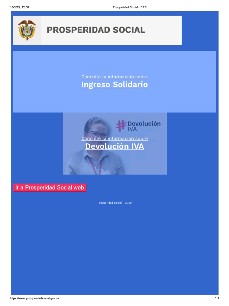 Prosperidad Social - DPS | PDF