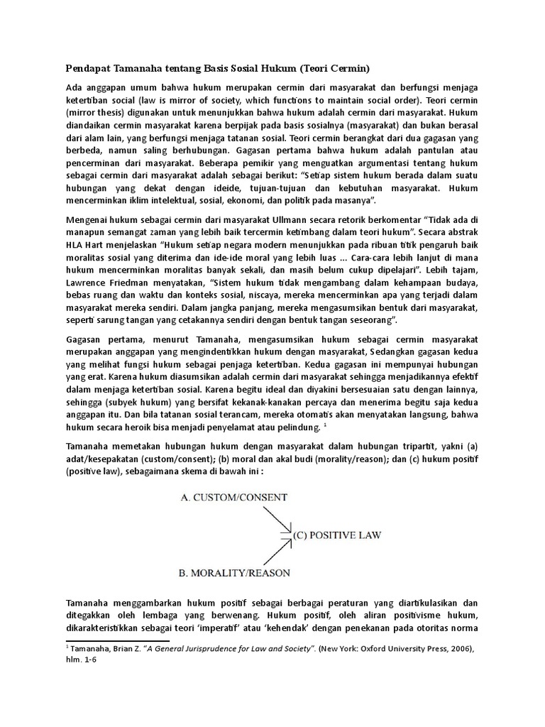 Pendapat Tamanaha Tentang Basis Sosial Hukum | PDF | Politik