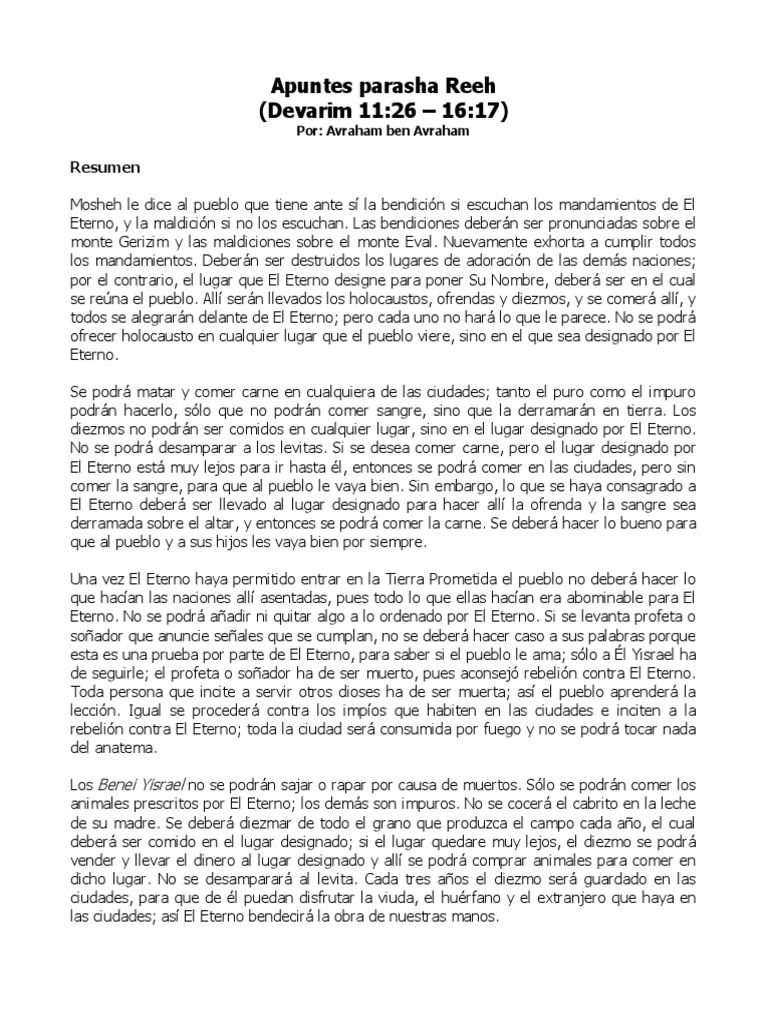 Parasha 47 Ree | PDF | Pecado | Tora
