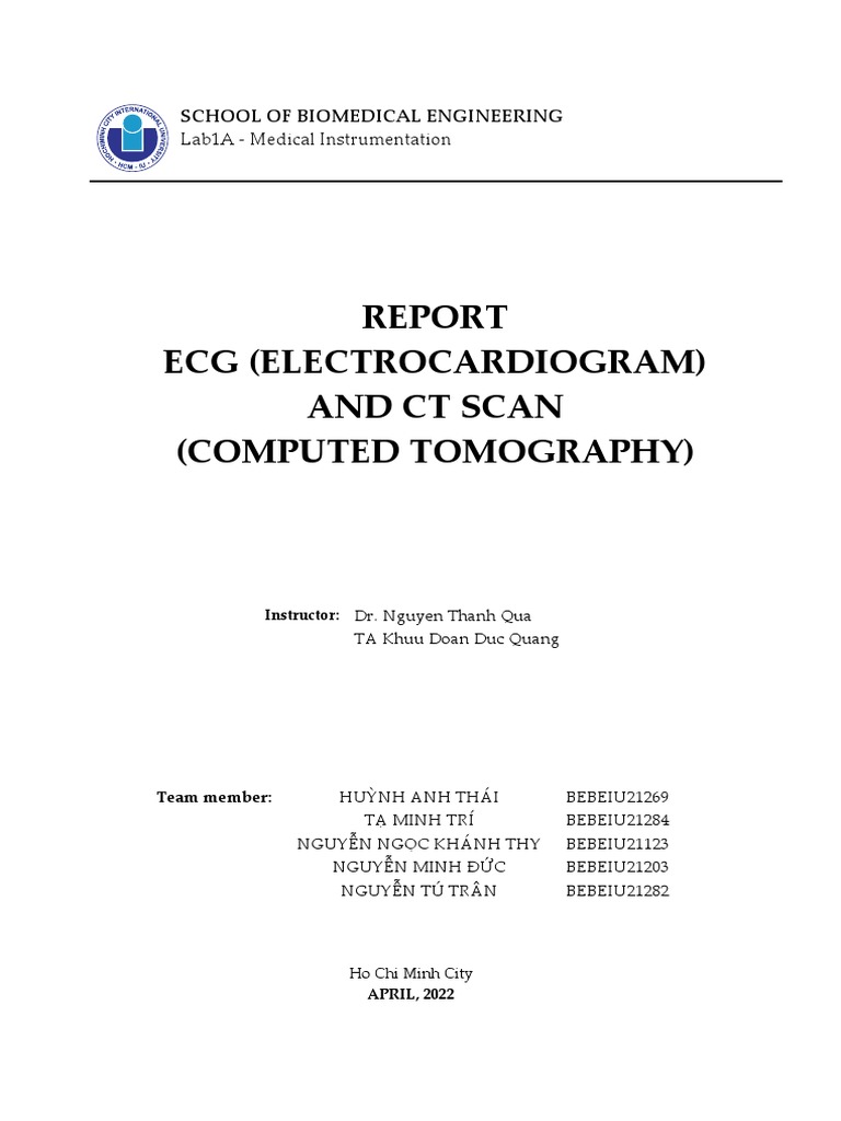 Report-Ecg Ctscan G3 Friday PDF | PDF | Electrocardiography | Ct Scan