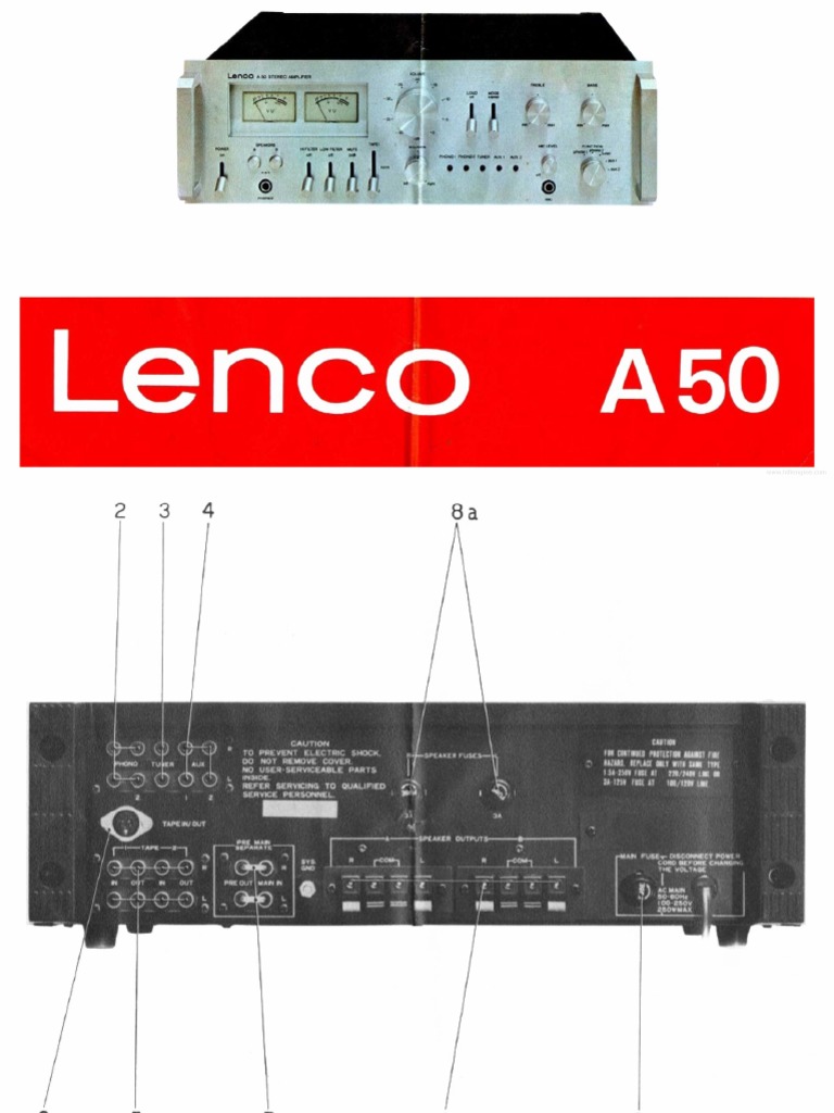 Lenco A50 It PDF | PDF