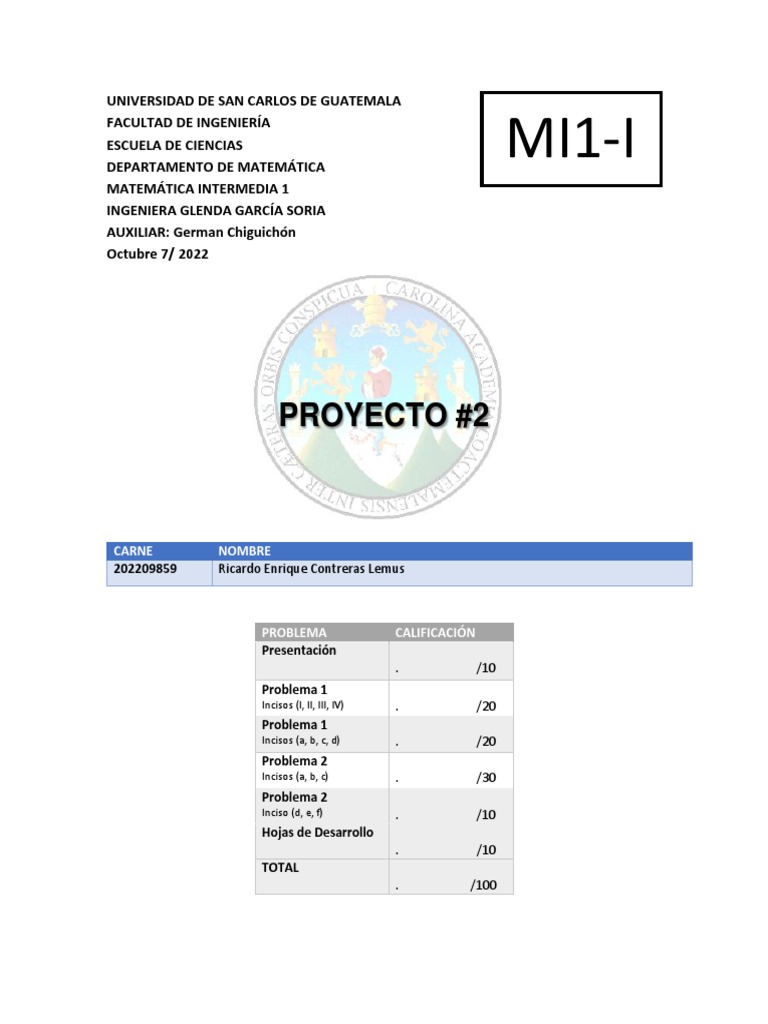 Proyecto 2 MI1 | PDF