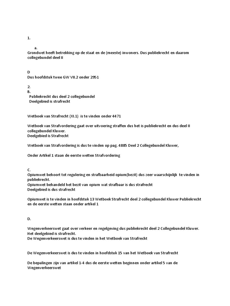 Opdrachten LLP Werkgroep 2 Yusef Boulahrir s3700100 | PDF