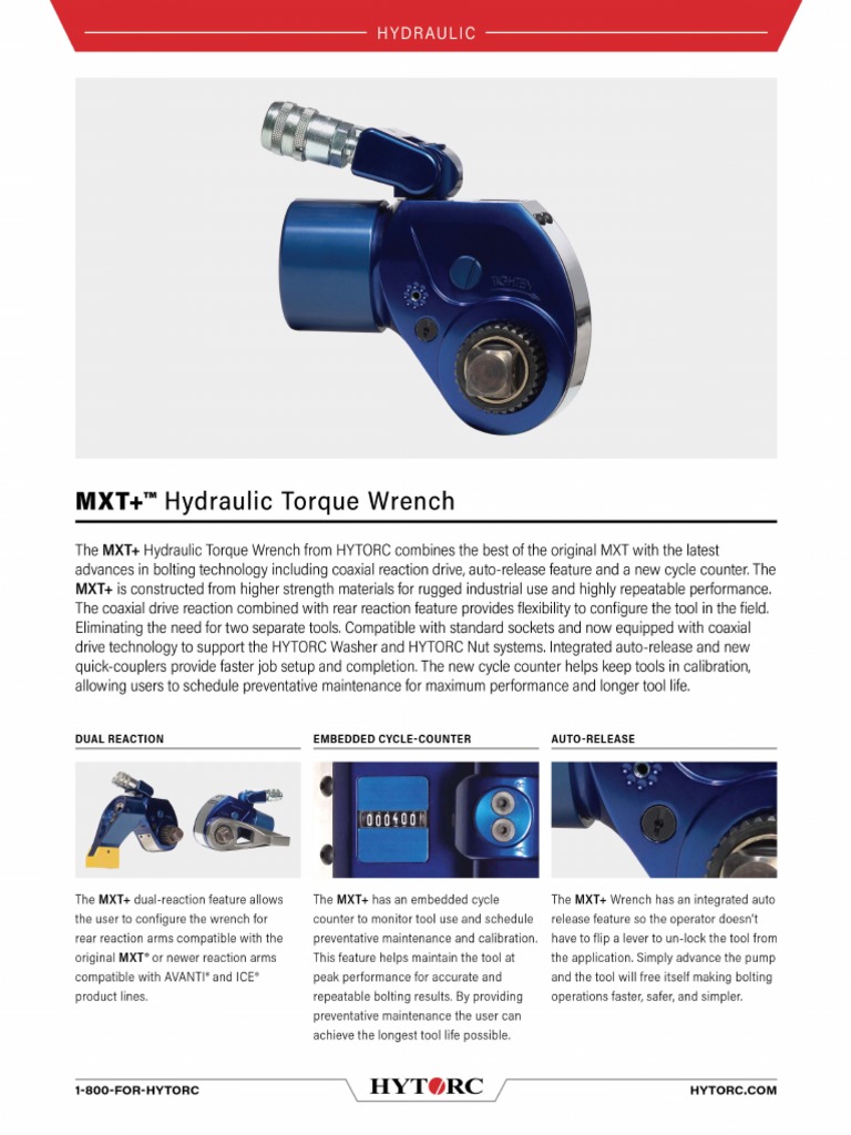 HYTORC-MXT PLUS-extended Cut Sheet | PDF