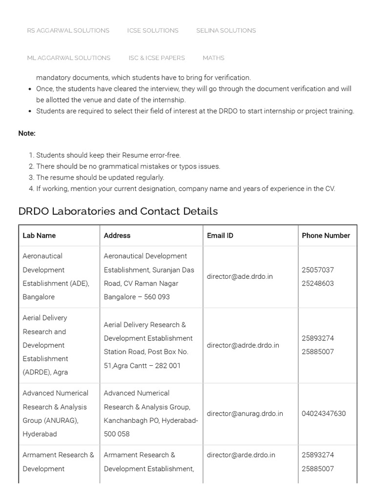 DRDO Director Mail | PDF | Science | Research And Development