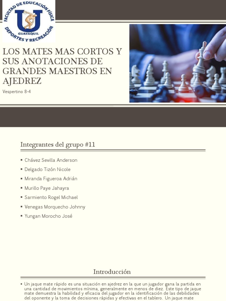 Mates Rápidos en Ajedrez: Estrategias y Ejemplos | PDF | Aperturas de ...