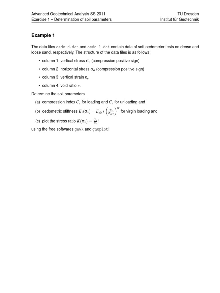 Soil Parameter Analysis in Geotechnics | PDF