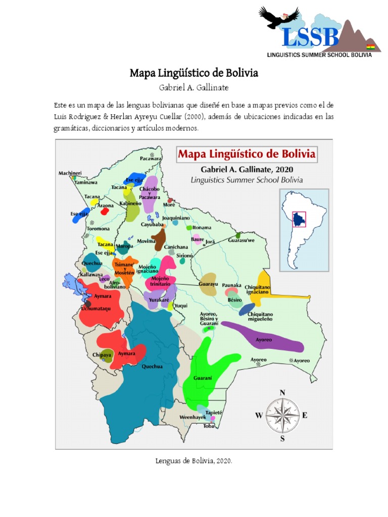 Mapa de Lenguas de Bolivia | PDF | Bolivia | Lingüística