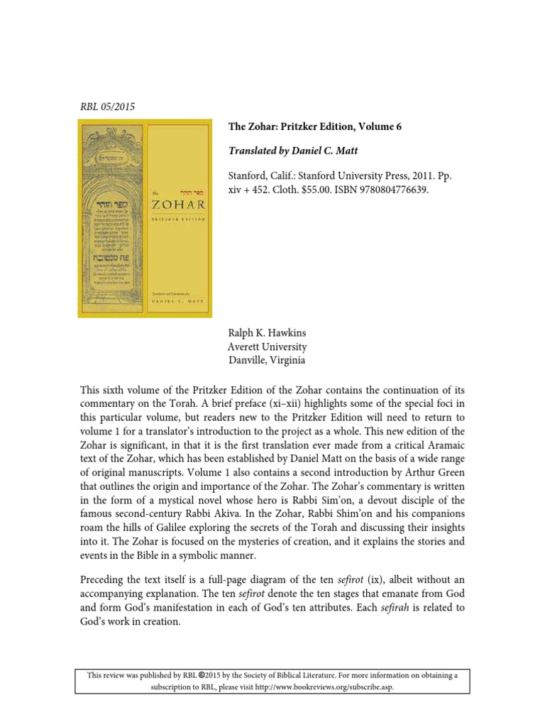 Zohar Volume 6 Review: Mystical Torah Commentary | PDF | Zohar | Prayer