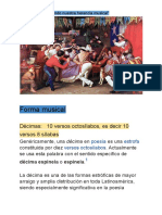 La Décima Espinela: Definición y Ejemplos | PDF | Escritura | Poesía