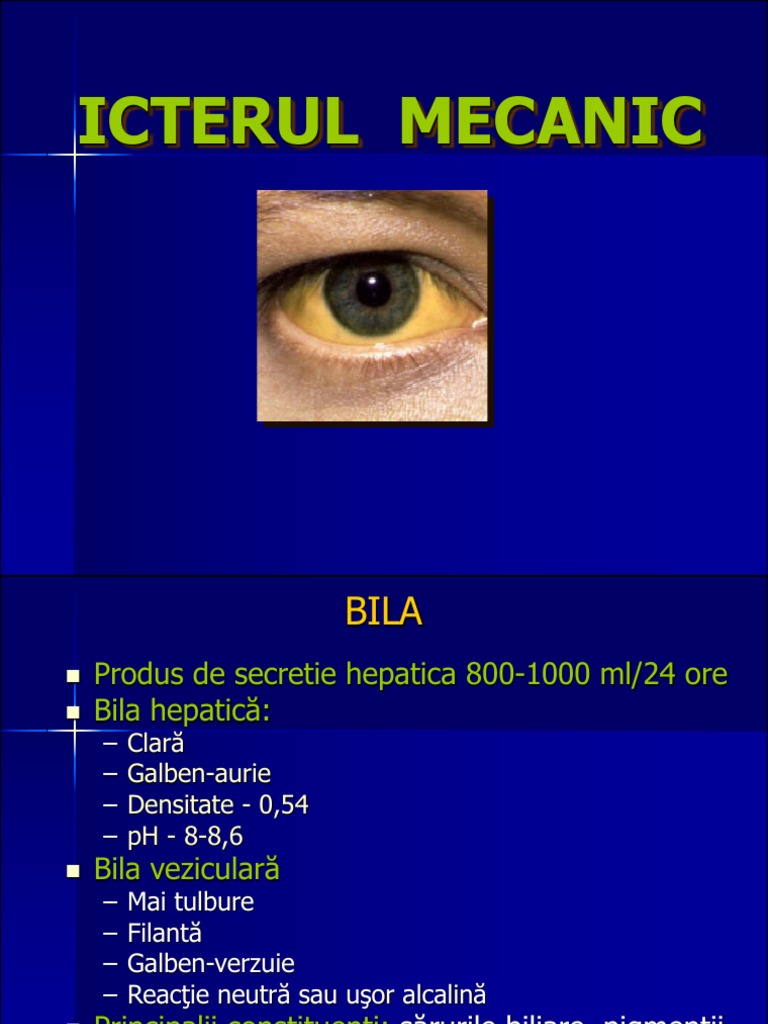 Icterul Mecanic | PDF