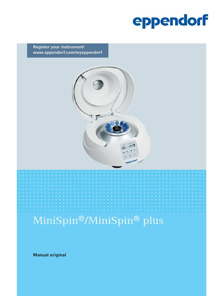 Centrifuga MiniSpin Eppendorf PDF | PDF | Centrifugação | Centrífuga