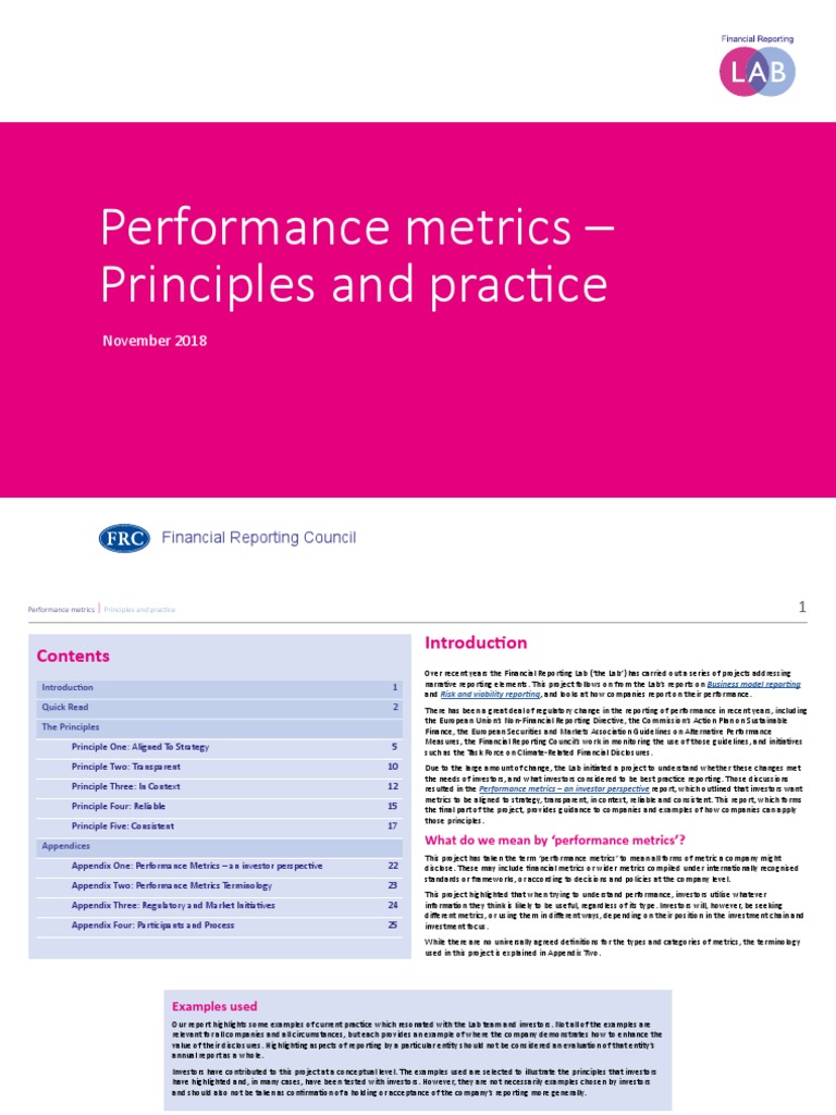 LAB Performance Metrics FINAL | PDF | Performance Indicator | Business ...