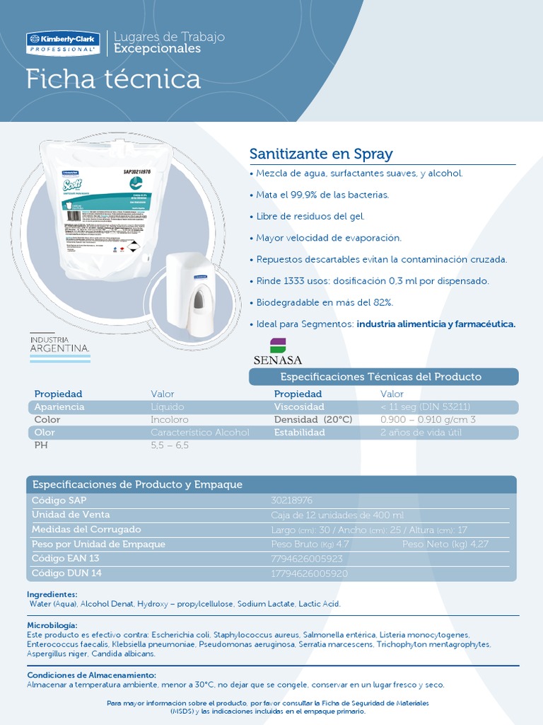 30218976-sanitizante-en-spray | PDF | Química
