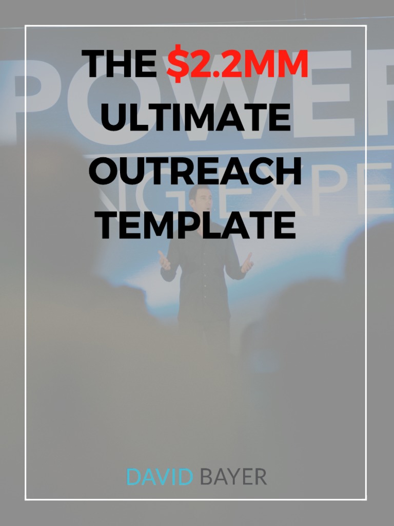 Ultimate Outreach Template | Download Free PDF | Communication | Human ...