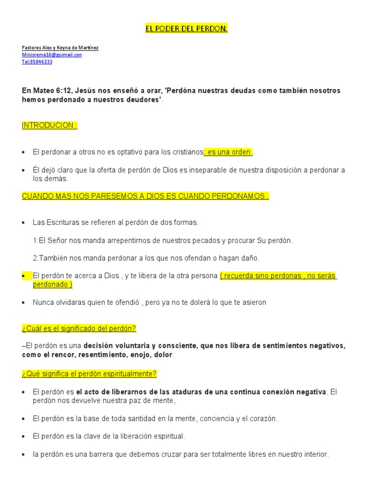 El Poder Del Perdon | PDF El Poder Del Perdon | PDF