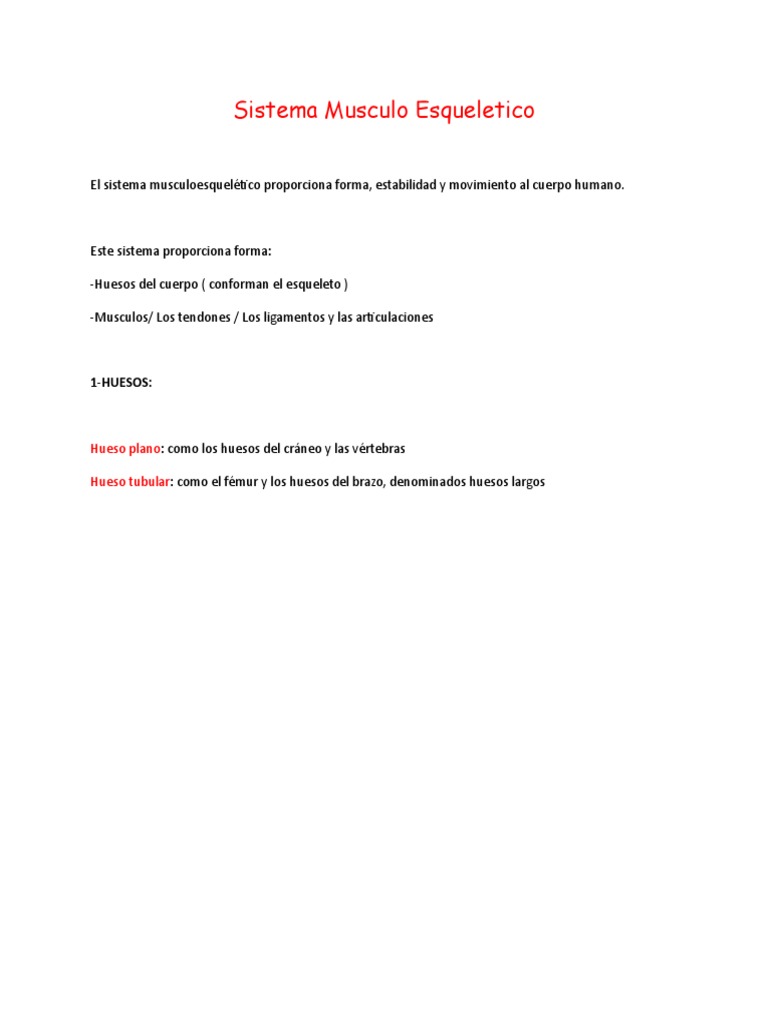 Sistema Musculo Esqueletico Pdf