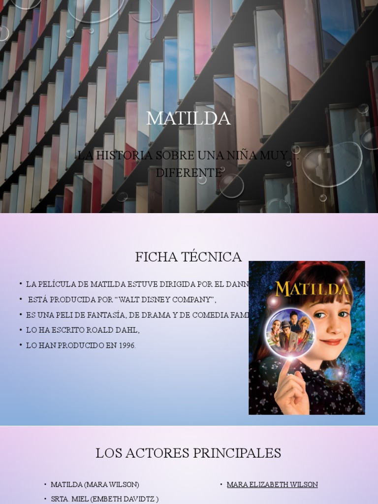 Matilda: Resumen y Personajes Clave | PDF | Libros para adolescentes