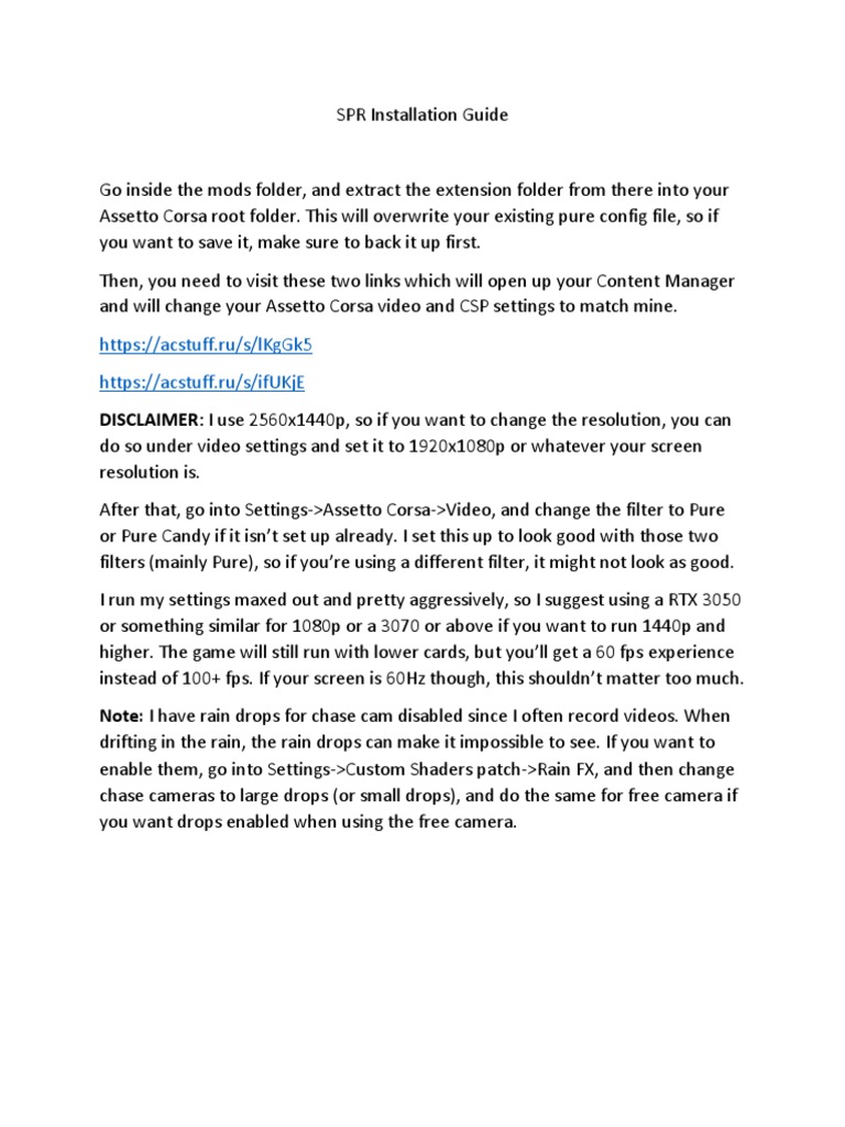 SPR Installation Guide PDF | PDF