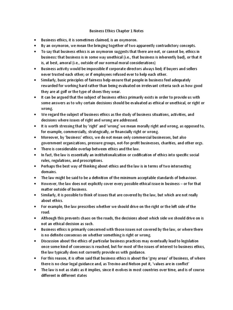 Understanding Business Ethics Concepts | PDF | Career & Growth