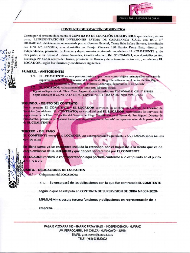 D09 - Contrato Del Super | PDF