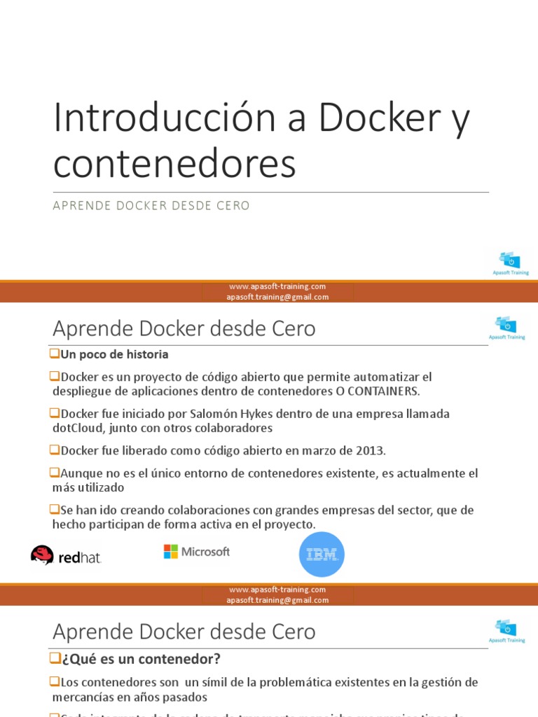 1-Introducción A Docker | PDF | Ciencias de la Computación | Software libre