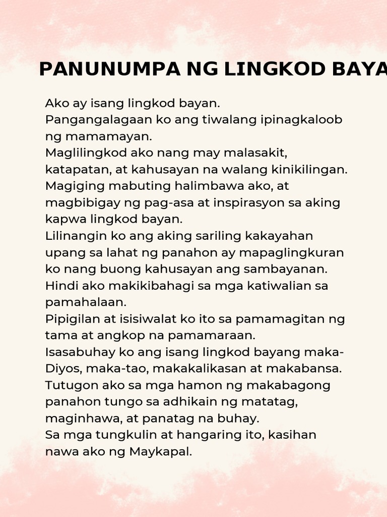 Lingkod Bayan | PDF