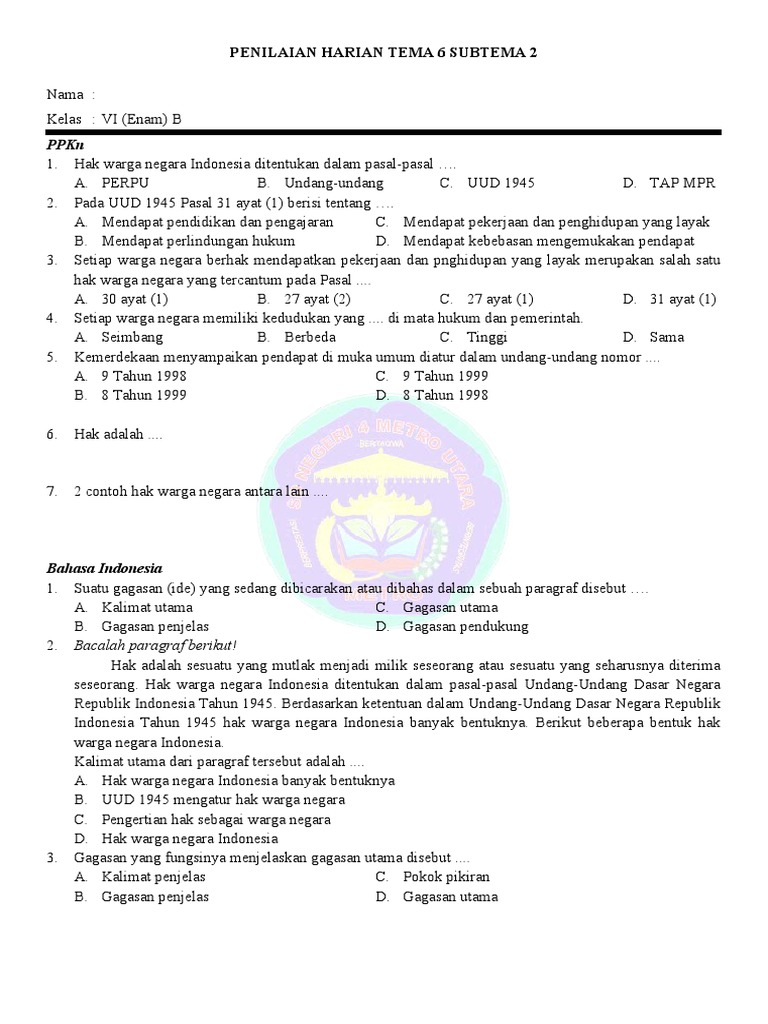 PH Tema 6 Subtema 2 | PDF