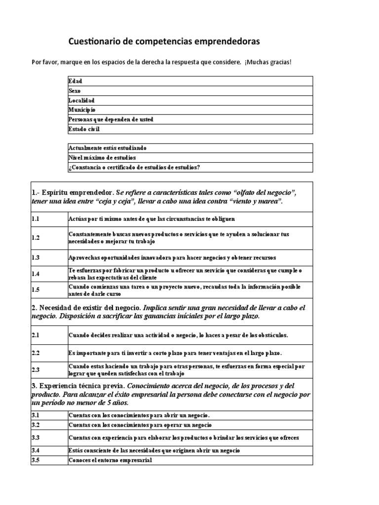 Competencias Emprendedoras Palacios (220121) | PDF | Relaciones personales, crianza y desarrollo ...
