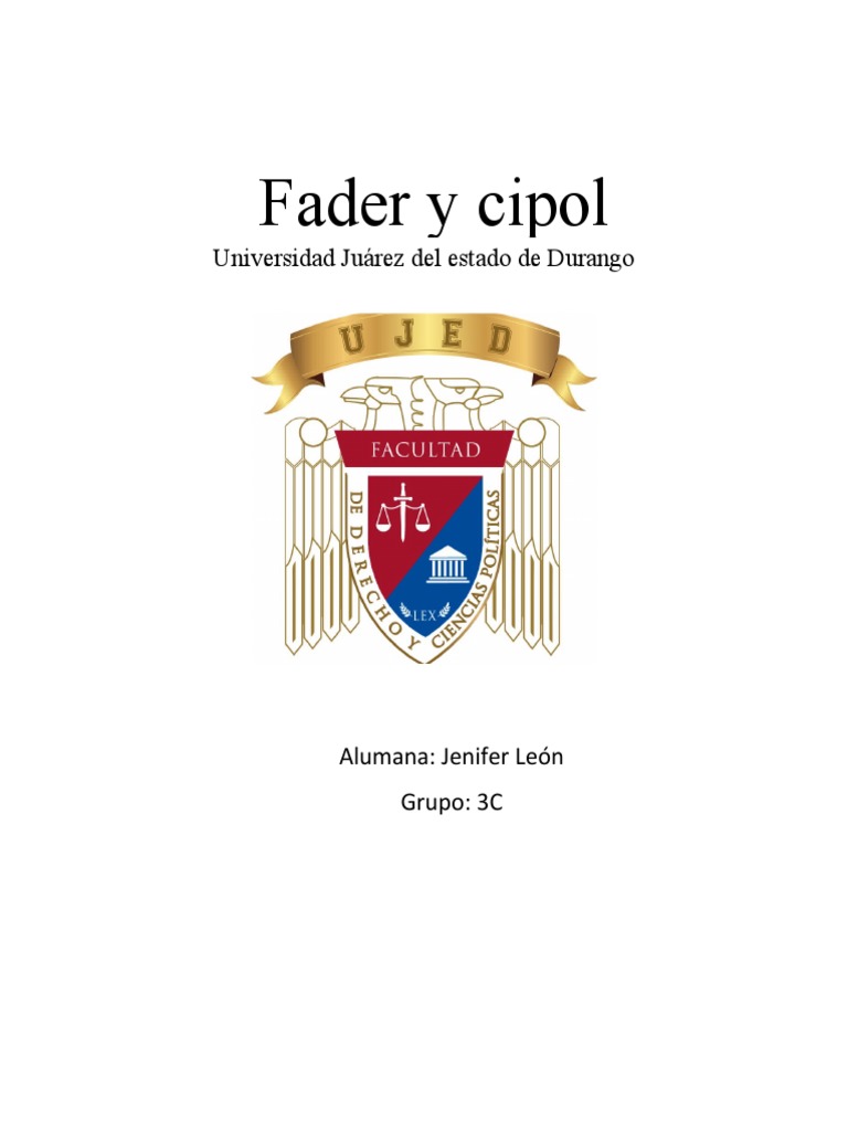 Fader y Cipol: Universidad Juárez Del Estado de Durango | PDF