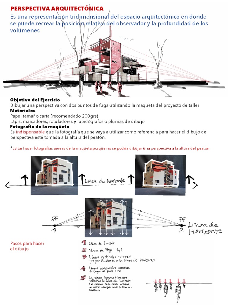 Ejercicio Dibujo Perspectiva | PDF